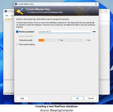 KeePass exploit helps retrieve cleartext master password, fix coming ...